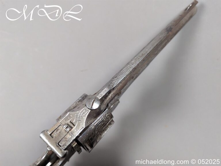 Belgian Engraved .44 Henry Rimfire Revolver of Smith and Wesson Style ...