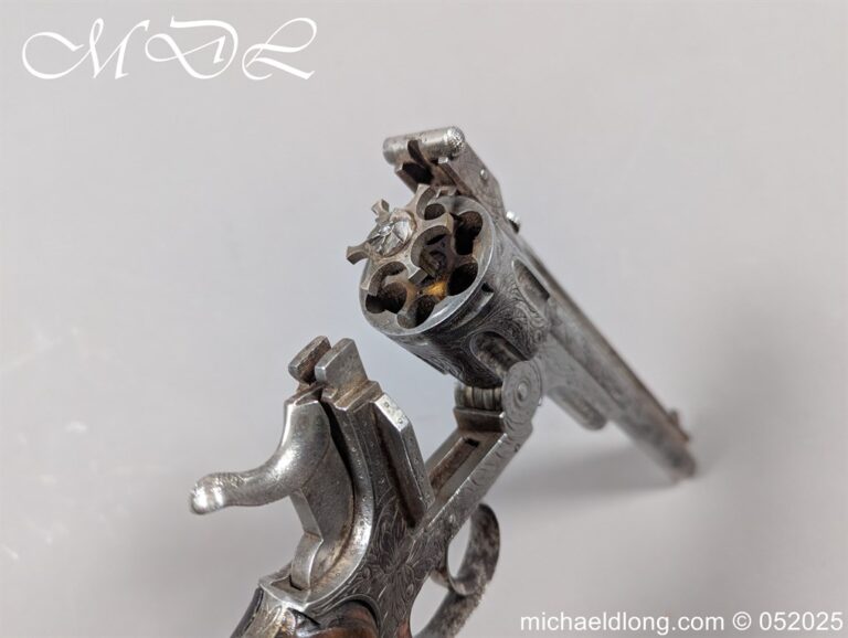 Belgian Engraved .44 Henry Rimfire Revolver of Smith and Wesson Style ...