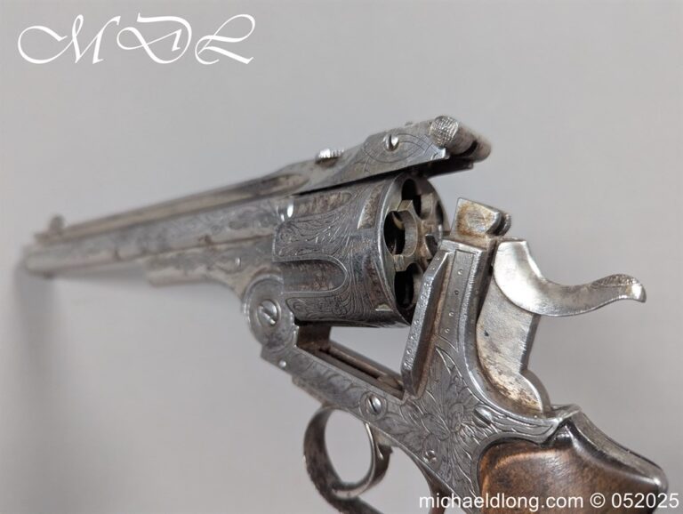 Belgian Engraved .44 Henry Rimfire Revolver of Smith and Wesson Style ...