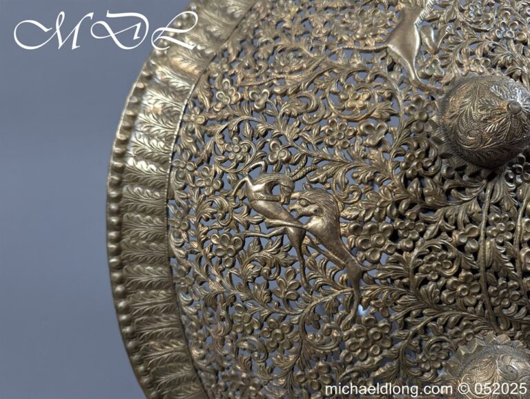 Indian Circular Brass Shield – Michael D Long Ltd | Antique Arms & Armour