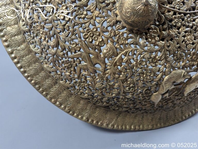 Indian Circular Brass Shield – Michael D Long Ltd | Antique Arms & Armour