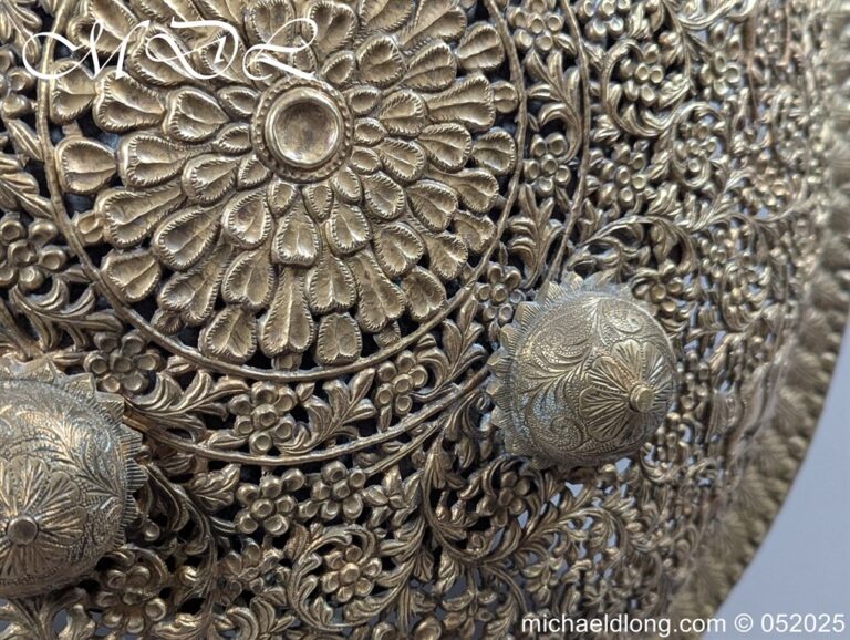 Indian Circular Brass Shield – Michael D Long Ltd | Antique Arms & Armour
