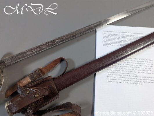 British WW1 RFC Officers Sword R V Walker MC – Michael D Long Ltd ...